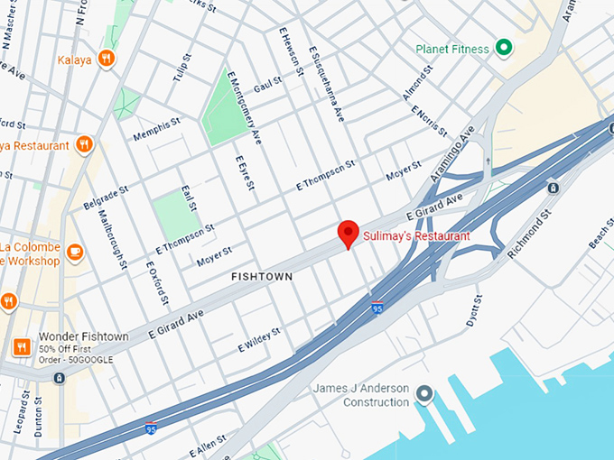 16. sulimay's restaurant map