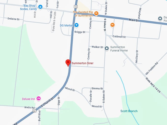 16. summerton diner map