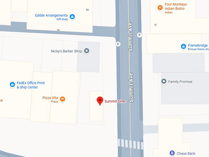 summit diner map
