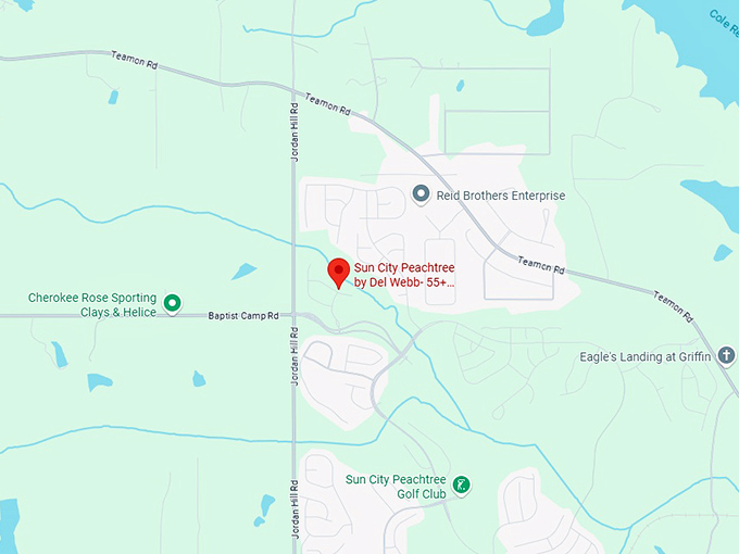 sun city peachtree by del webb map