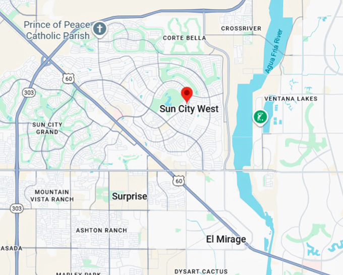sun city west map