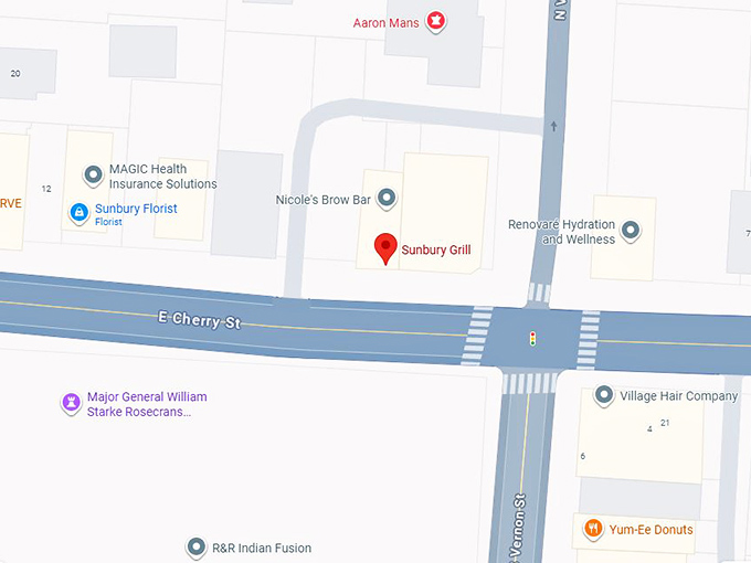 16. sunbury grill map