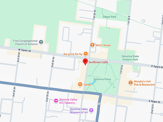 16. sunflower caff&eacute; map