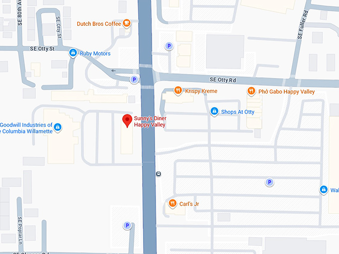 16. sunny's diner happy valley map