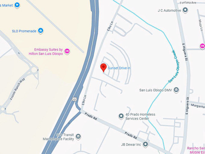 16. sunset drive in map