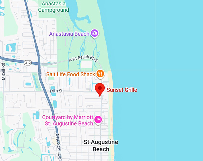 16. sunset grille map