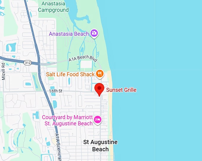 16. sunset grille map