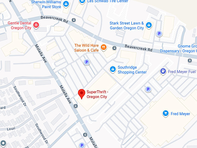16. superthrift oregon city map