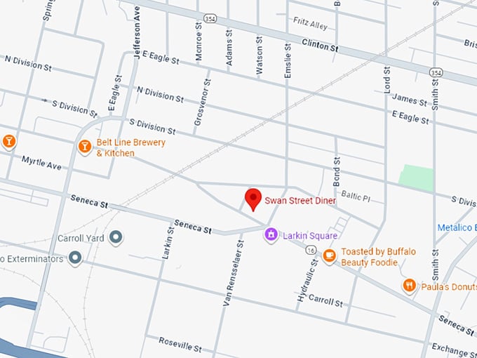 16. swan street diner map