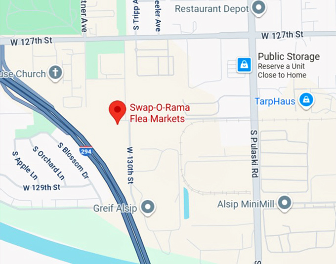 16. swap o rama flea markets map