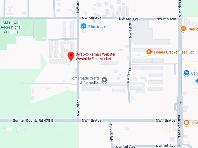 16. swap o rama's webster westside flea market map
