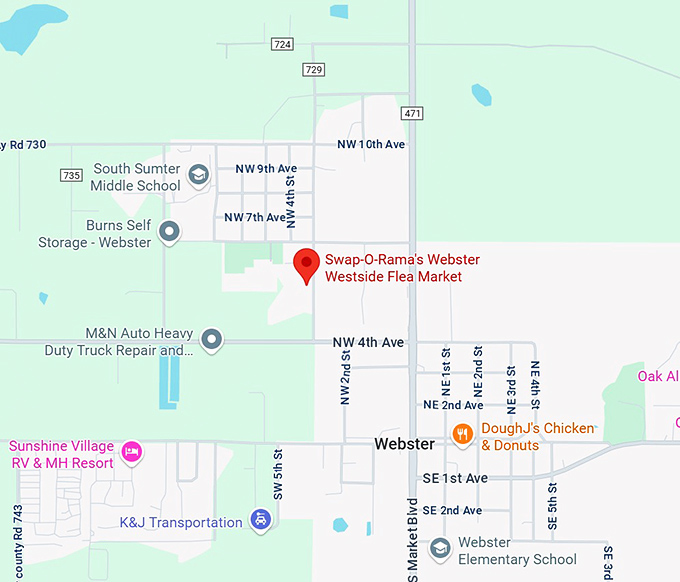 16. swap o rama's webster westside flea market map