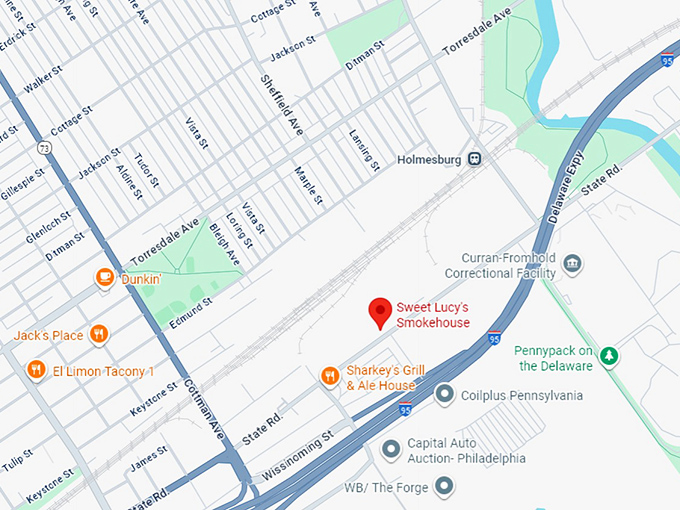 16. sweet lucy's smokehouse map