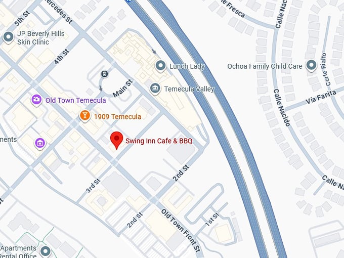 16. swing inn cafe & bbq map