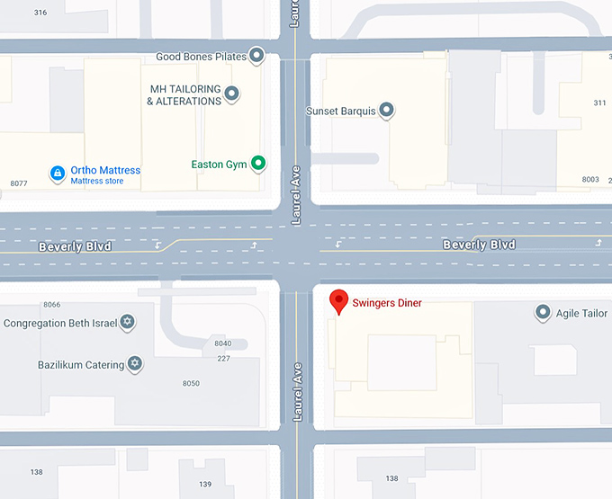 16. swingers diner map