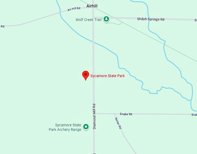 16. sycamore state park map