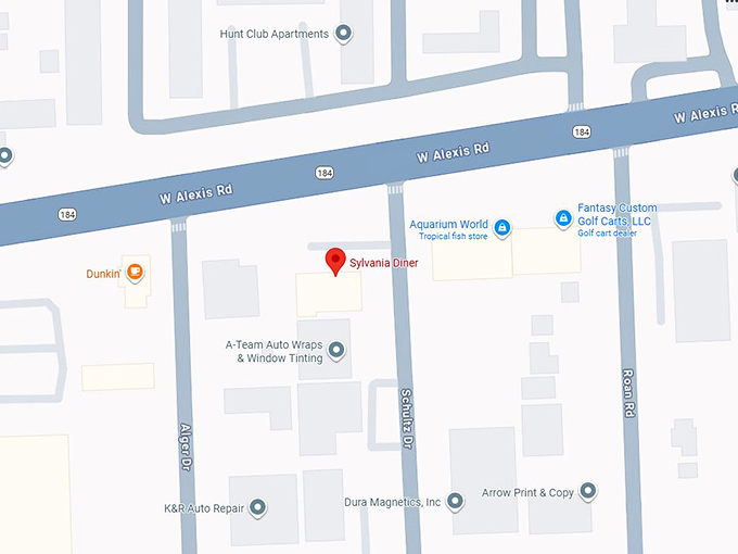 16. sylvania diner map