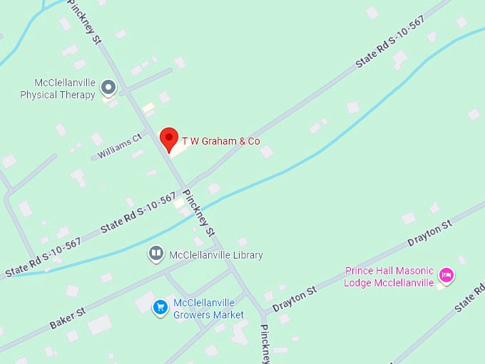 16. t w graham & co map