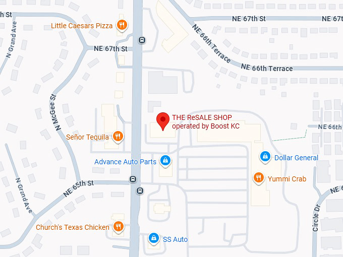 16. the resale shop operated by boost kc map