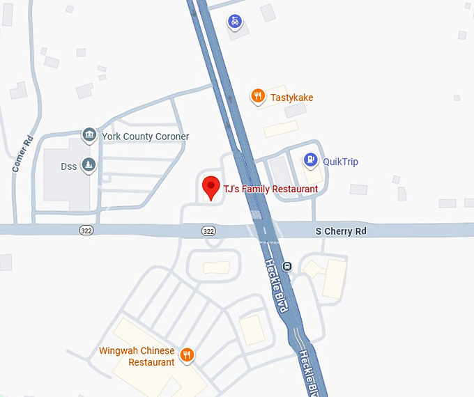 16. tj’s family restaurant map