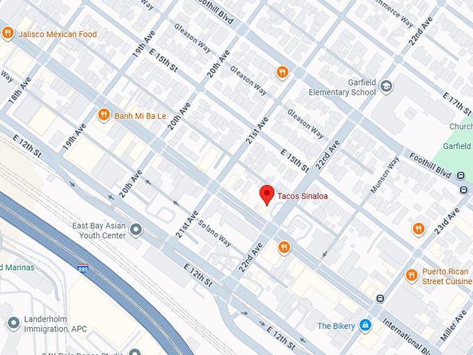 16. tacos sinaloa (2138 international blvd,) map