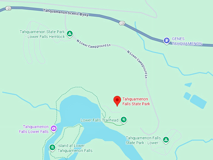 16. tahquamenon falls state park map
