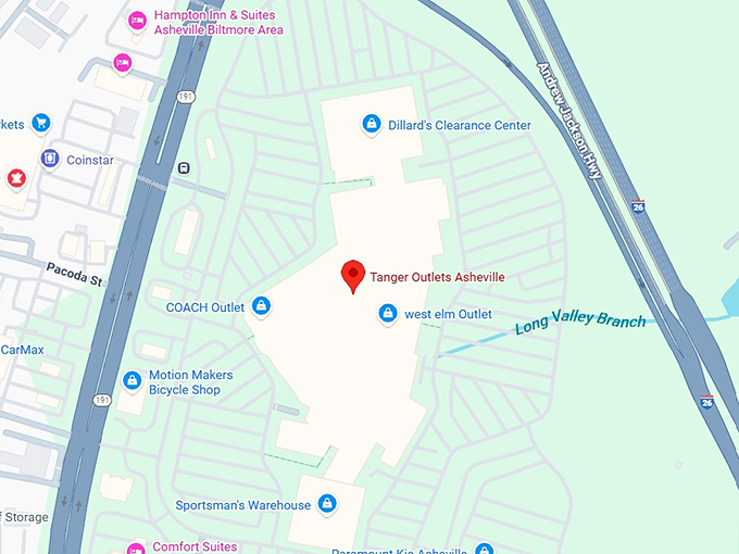 16. tanger outlets asheville map