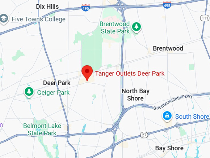 16. tanger outlets deer park map