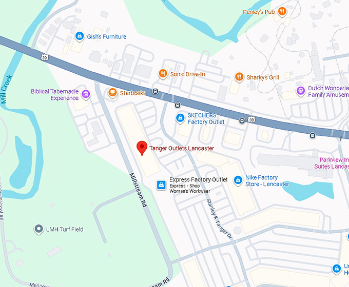 16. tanger outlets lancaster map