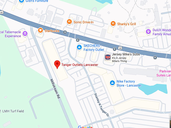 16. tanger outlets lancaster map