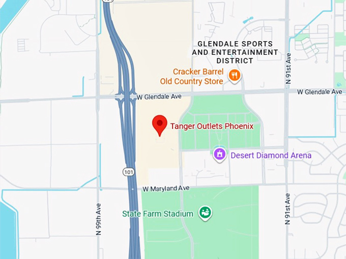 16. tanger outlets phoenix map