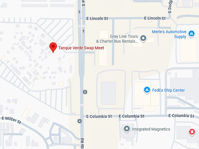 16. tanque verde swap meet map