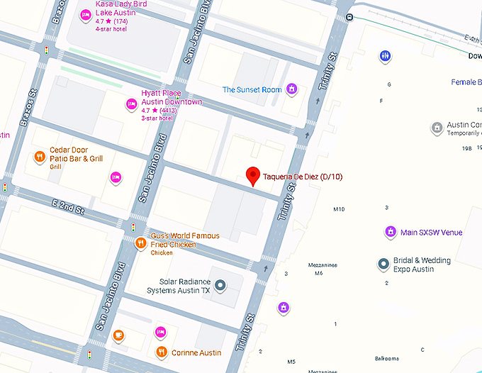 16. taqueria de diez map