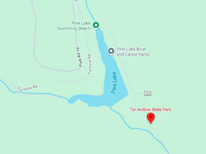 16. tar hollow state park map