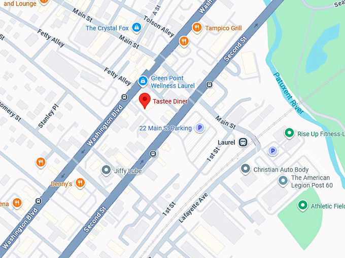 16. tastee diner map