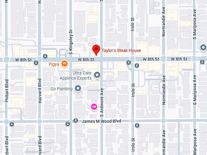 16. taylor's steak house map