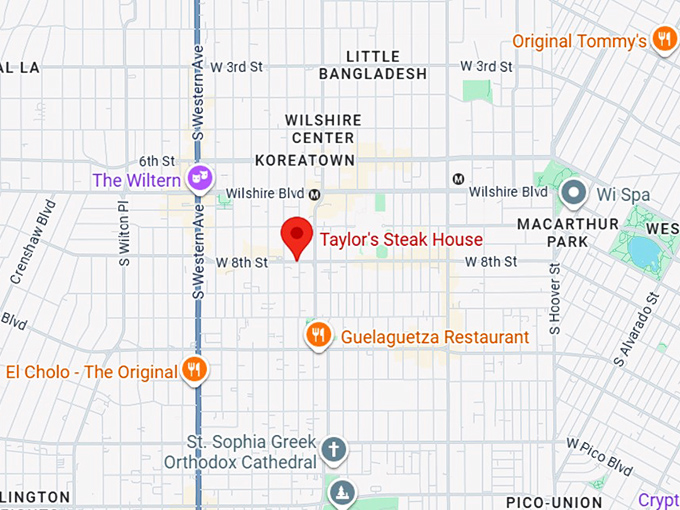 16. taylor&rsquo;s steakhouse map