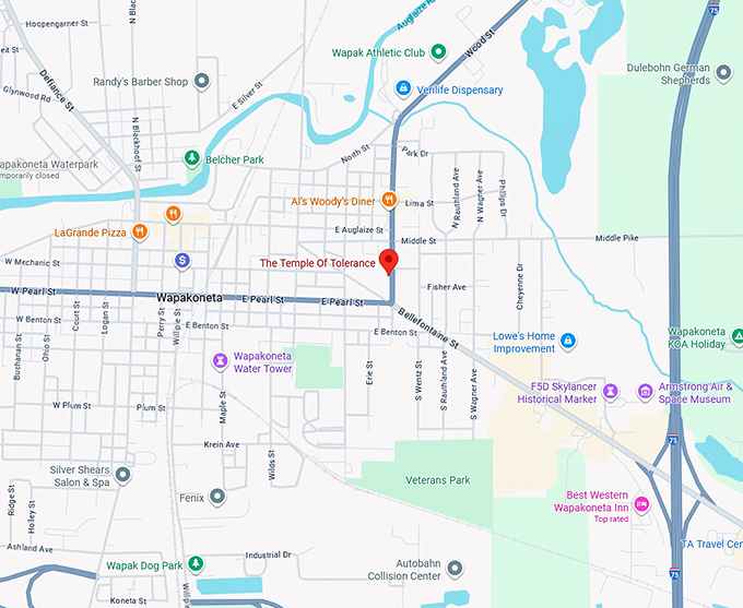 temple of tolerance map