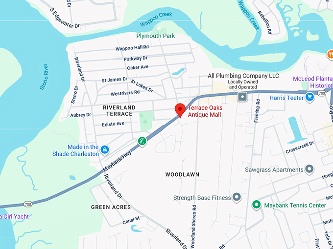 16. terrace oaks antique mall map