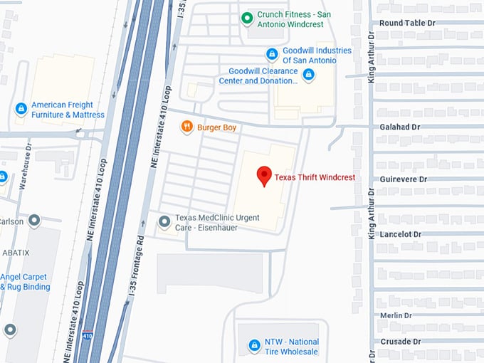 16. texas thrift windcrest map
