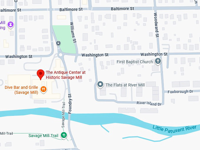 16. the antique center at historic savage mill map