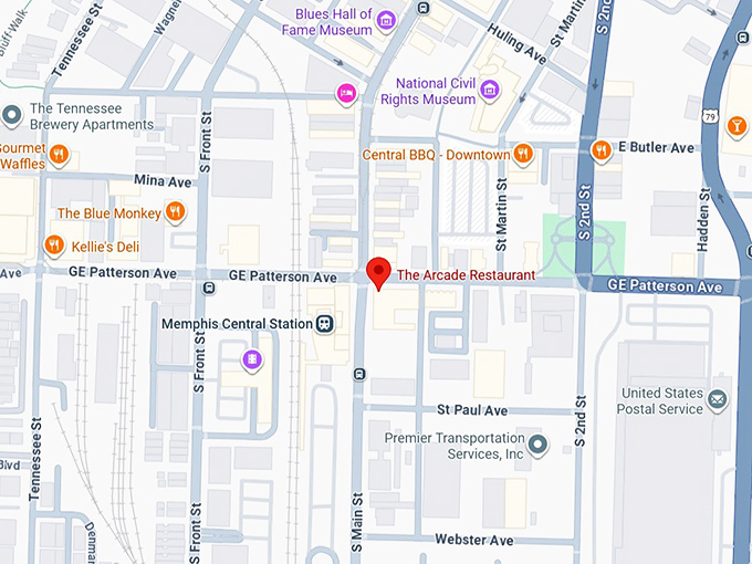 16. the arcade restaurant map