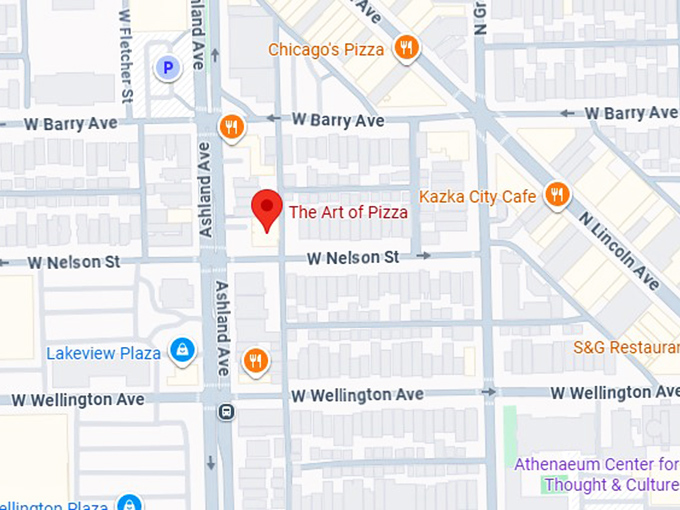 16. the art of pizza map