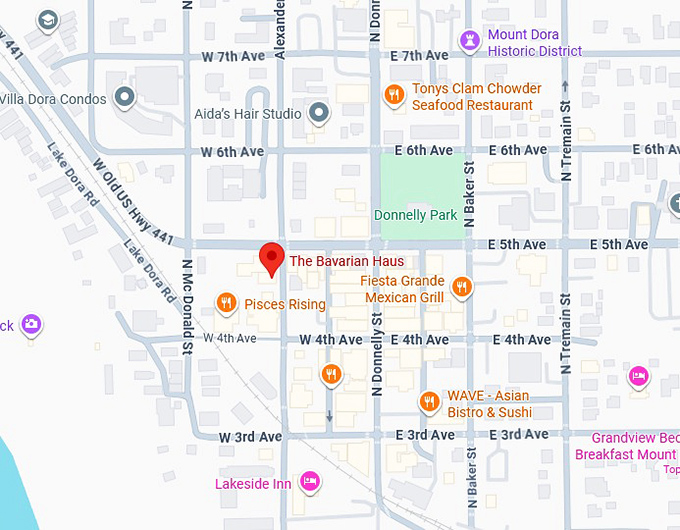 16. the bavarian haus map