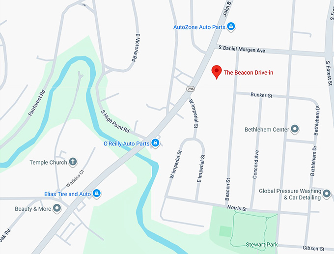 16. the beacon drive in map