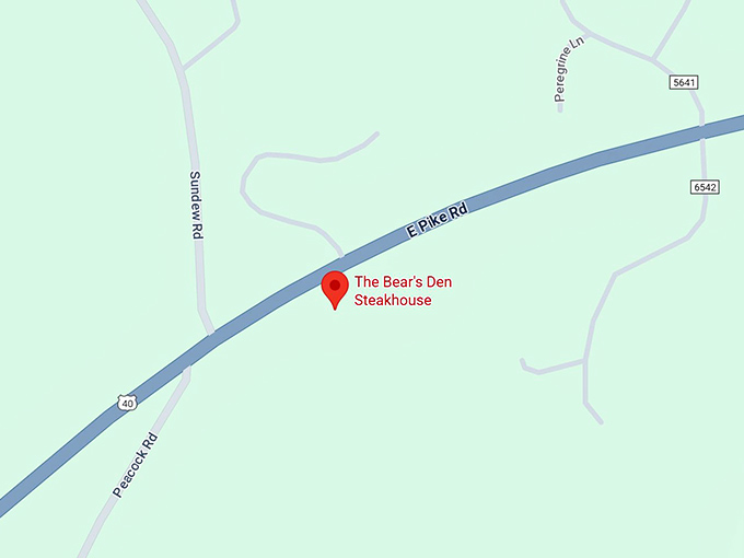 16. the bear's den steakhouse map