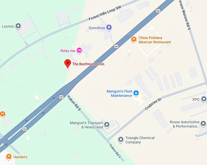 16. the beefmastor inn map