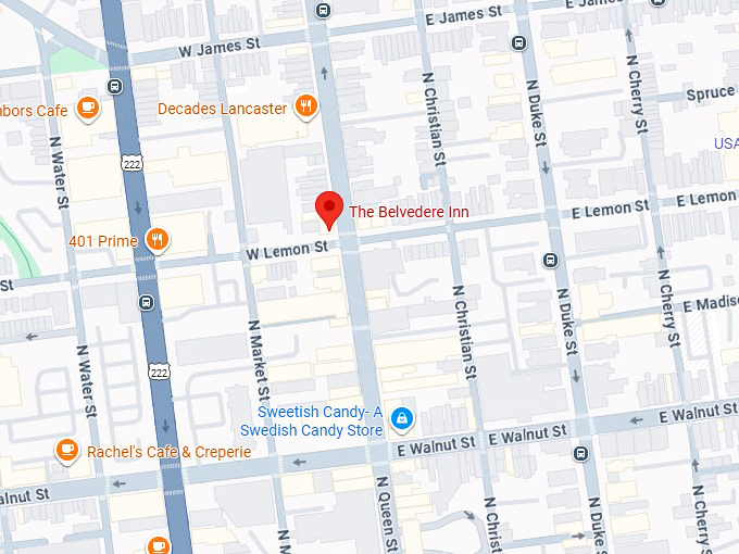 16. the belvedere inn map