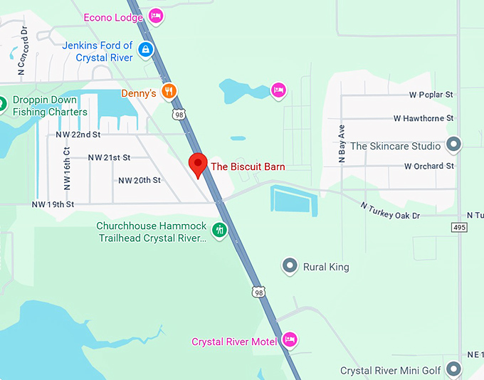16. the biscuit barn map