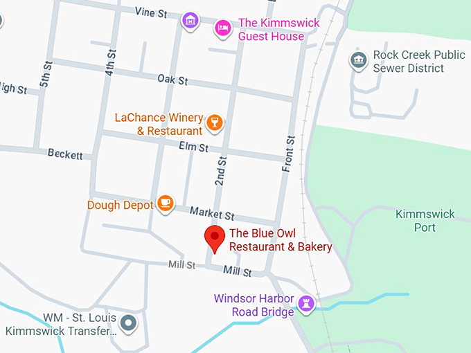 16. the blue owl restaurant & bakery map